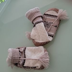 Shoes | Mukluk Like Knit Knee Sock Slippers | Poshmark